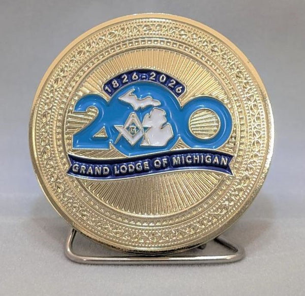 200th Anniversary Challenge Coin – Grand Lodge of Michigan